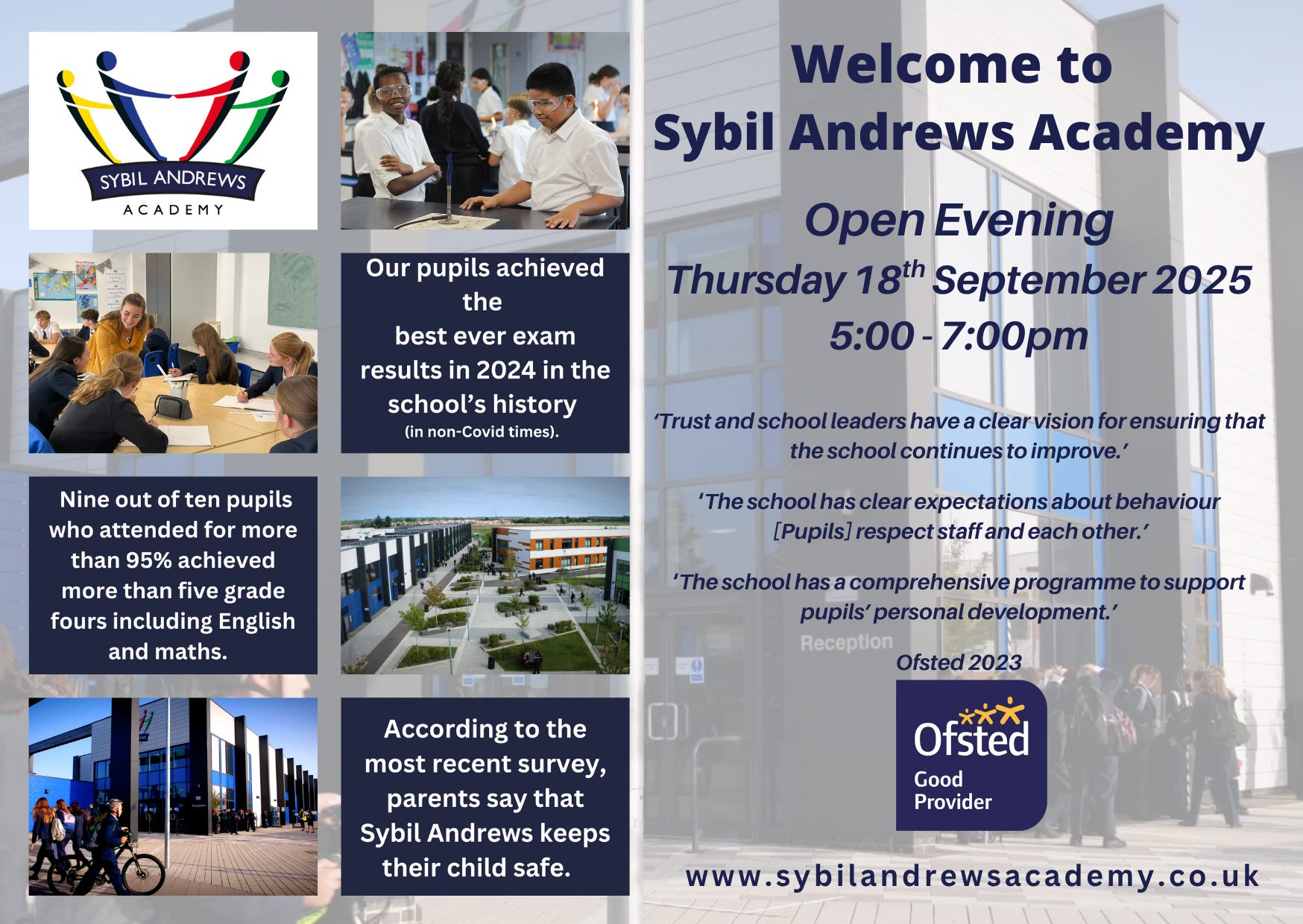 Open Evening Sybil Andrews Academy